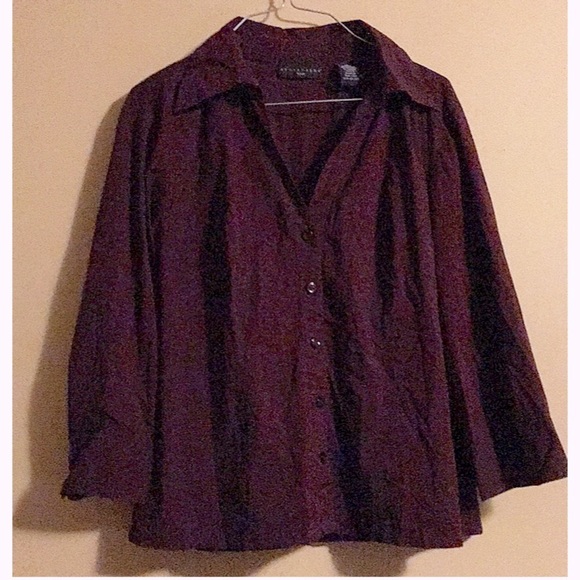Apostrophe | Tops | Vintage Apostrophe Purple Button Down Top | Poshmark